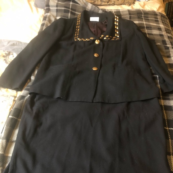 Richard Stevens | Skirts | Women Black Wool Suite | Poshmark